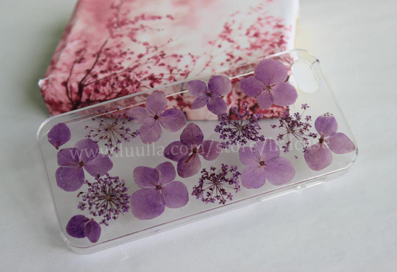 Purple Pressed Flower Iphone 6 Case Real Flower Iphone 6 Plus Case ...